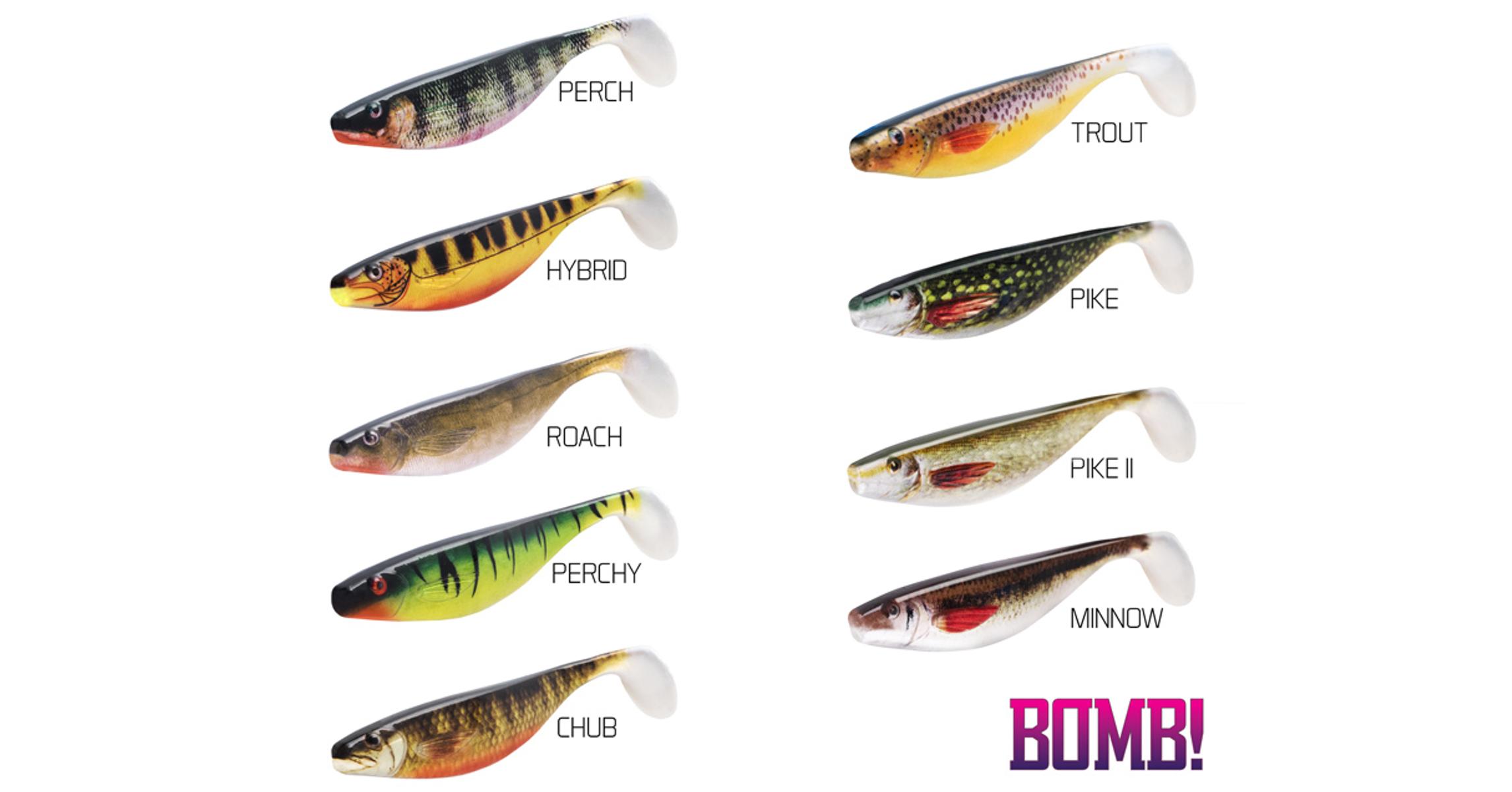 Delphin BOMB! Gumihal HYPNO 3db 9cm/3D PIKE-eFish.hu