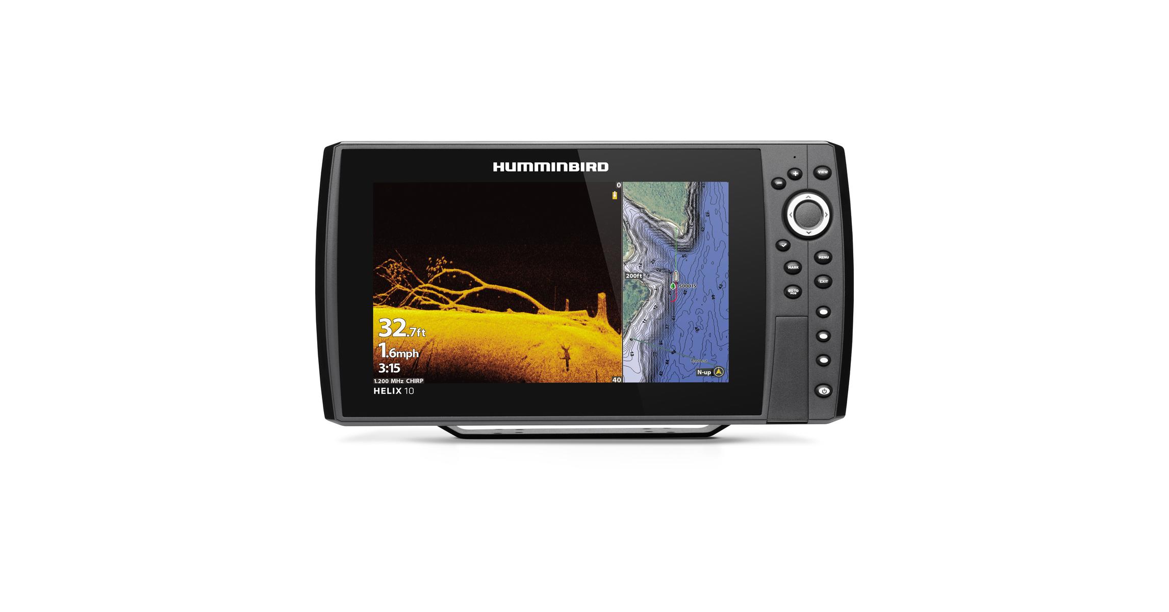 HUMMINBIRD HELIX 15 CHIRP Mega SI+ GPS G4N oldallátós halradar ...