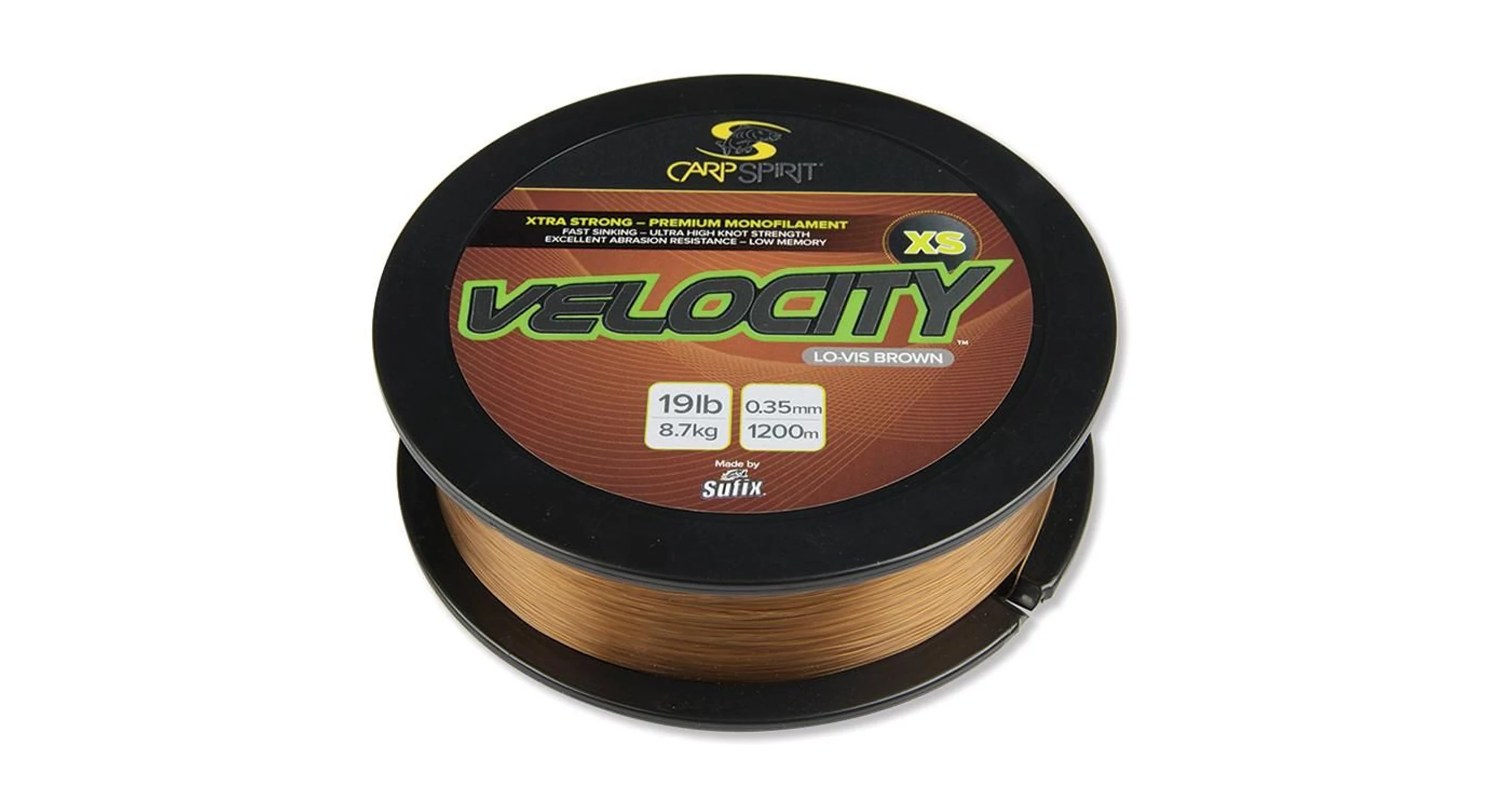 SUFIX CARP SPIRIT VELOCITY XS BROWN 0.27 1200M damil-eFish.hu