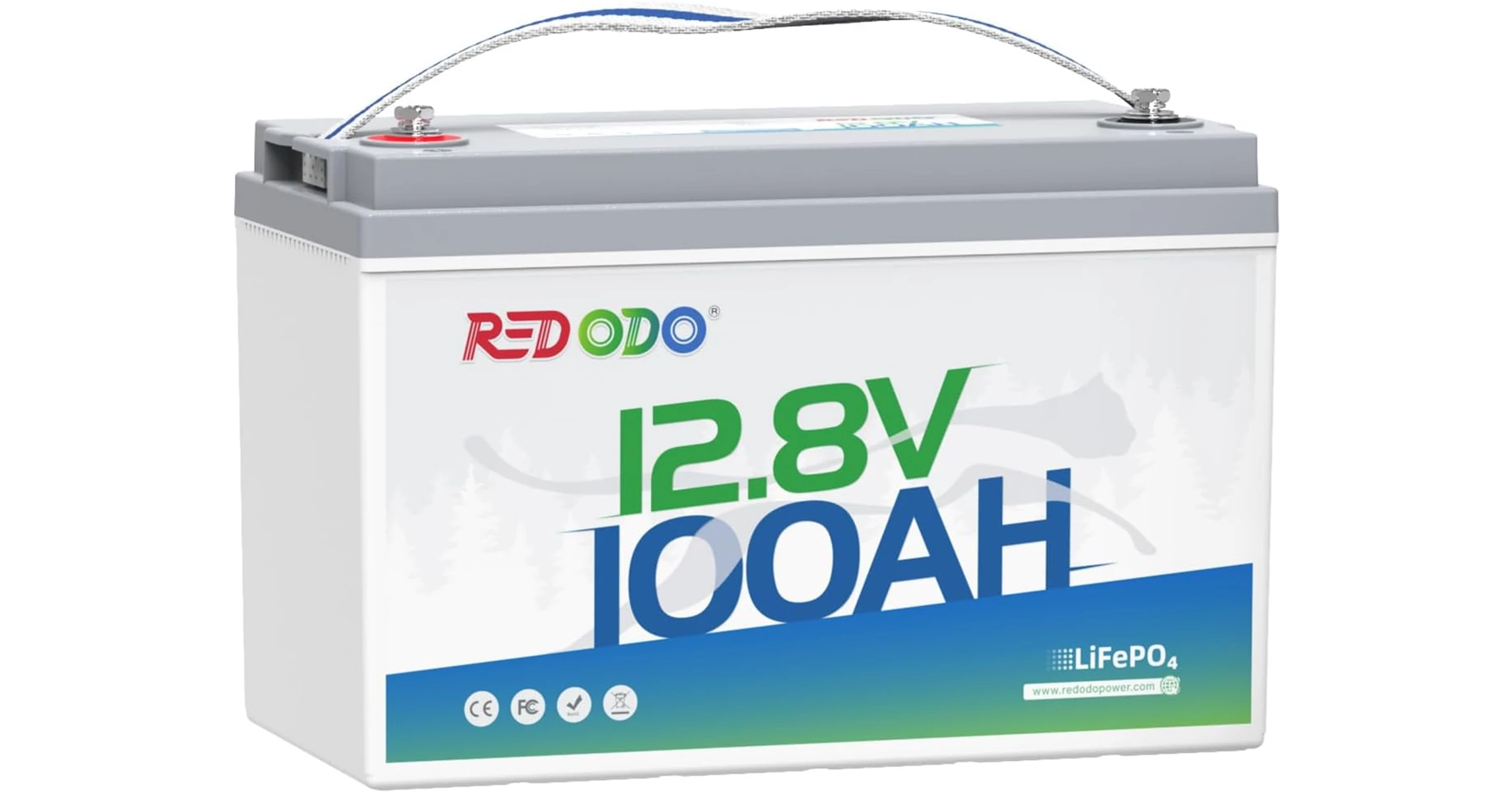 RedOdo 12V 100Ah LiFePO4 lítium akkumulátor-eFish.hu